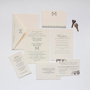 Our Wedding Invitation Designs | Lucky Luxe Couture Correspondence